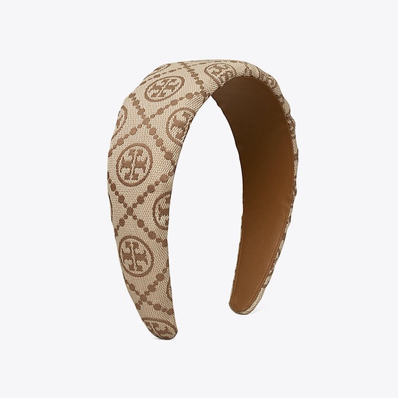Tory Burch | Accessories | Tory Burch Wide T Monogram Headband In Hazel ...